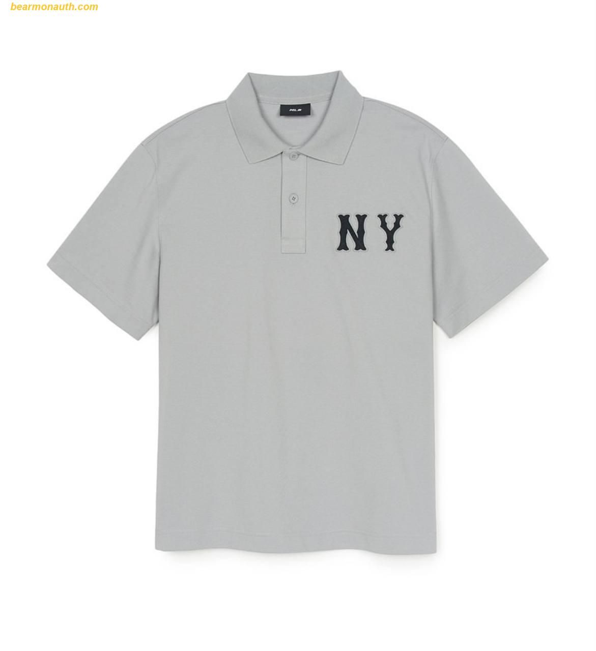 Áo Polo MLB Basic Coopers Logo Over Fit Polo T Shirts NEW YORK YANKEES ...