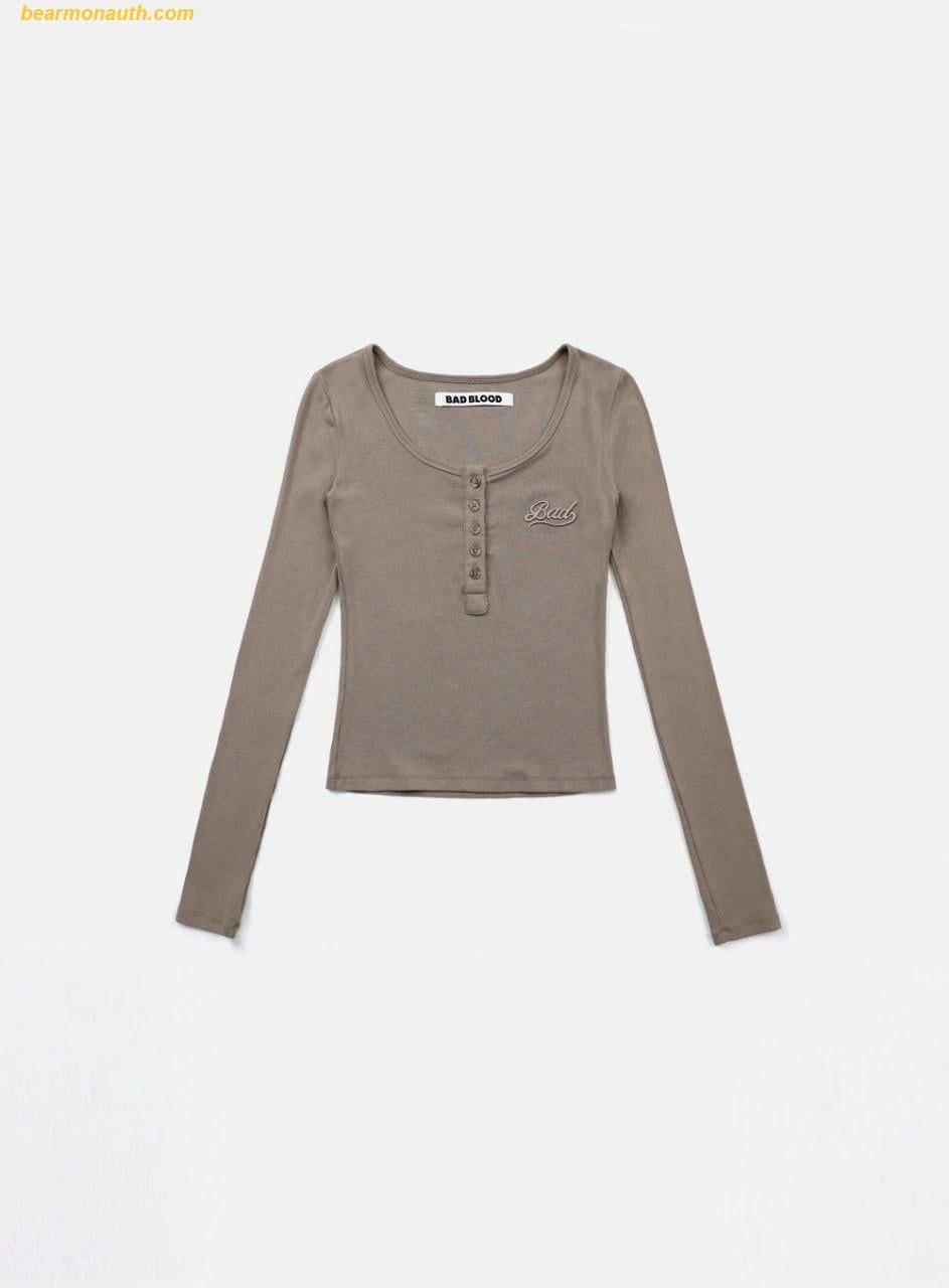 Áo Tay Dài Nữ Bad Blood Beyond Soft Henley Neck Long Sleeve - w-tee24 ...