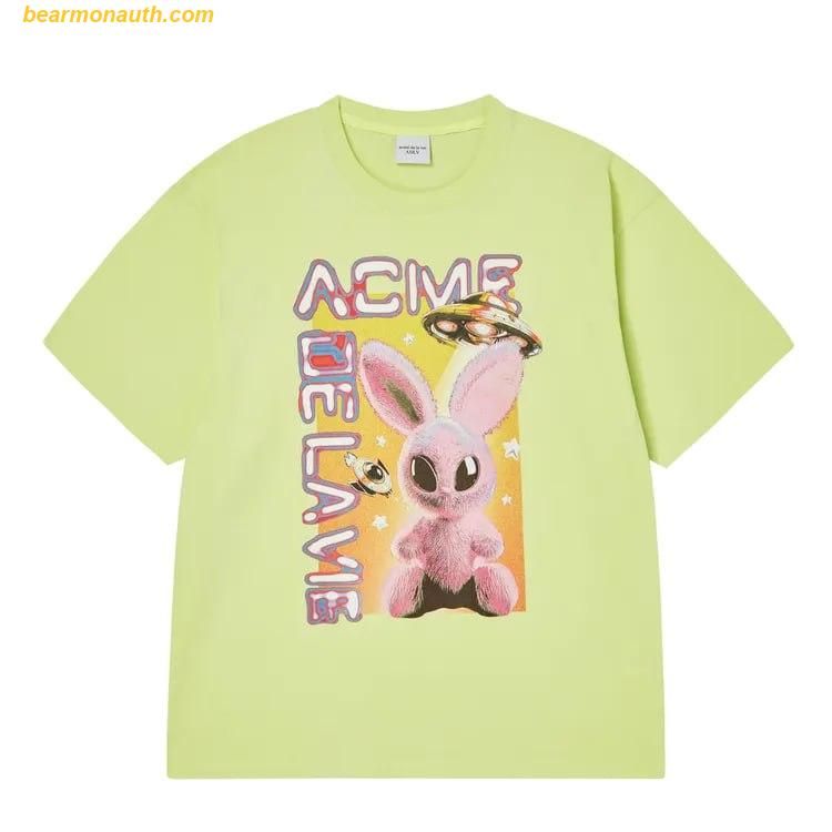 Áo Phông ADLV Real Alien Fuzzy Rabbit Vàng Chanh – Bear Mon Auth