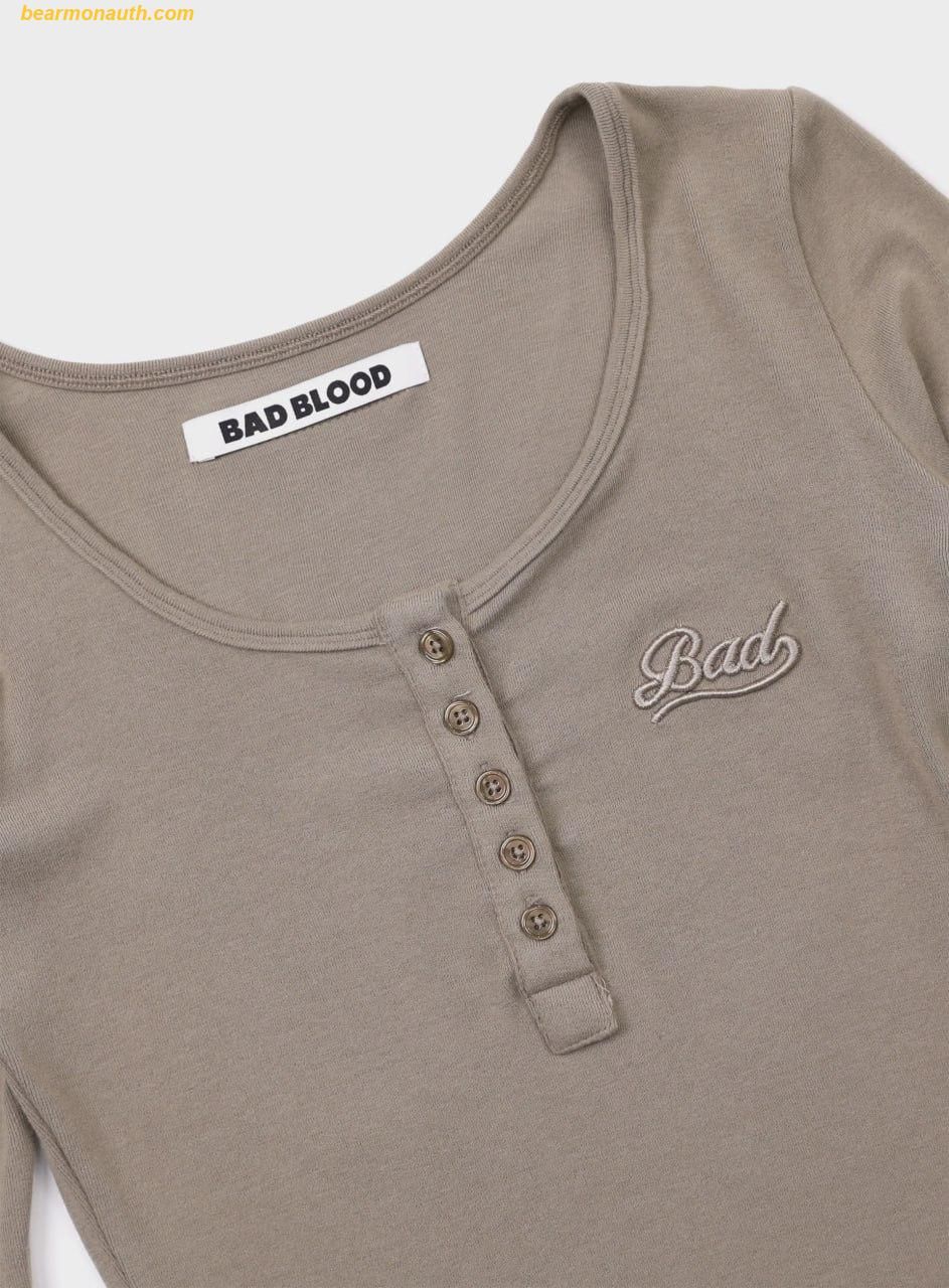 Áo Tay Dài Nữ Bad Blood Beyond Soft Henley Neck Long Sleeve - w-tee24 ...