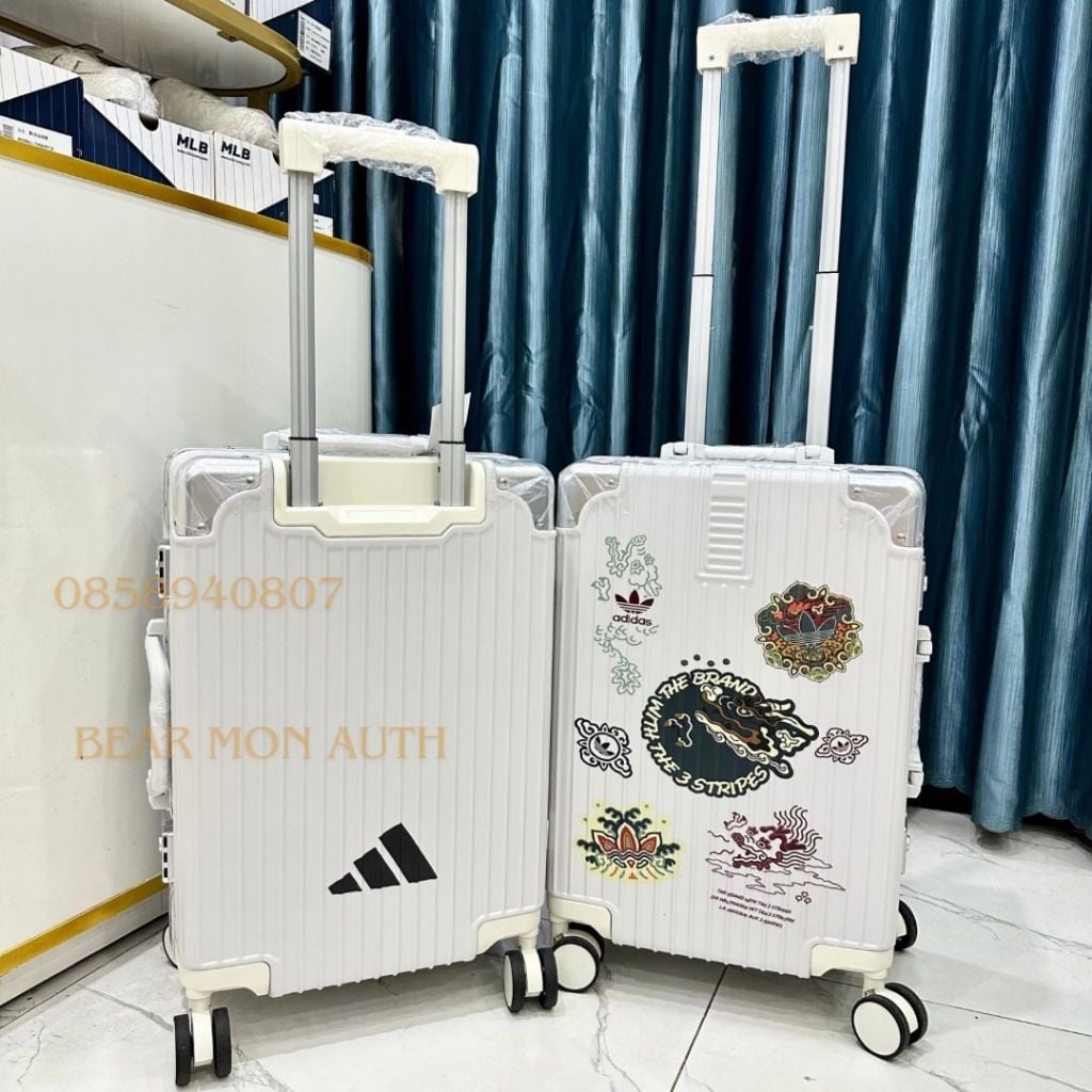 Vali ADIDAS Màu Trắng Logo Tròn Ticker Brand The HLM The 3 Stripes Siz ...