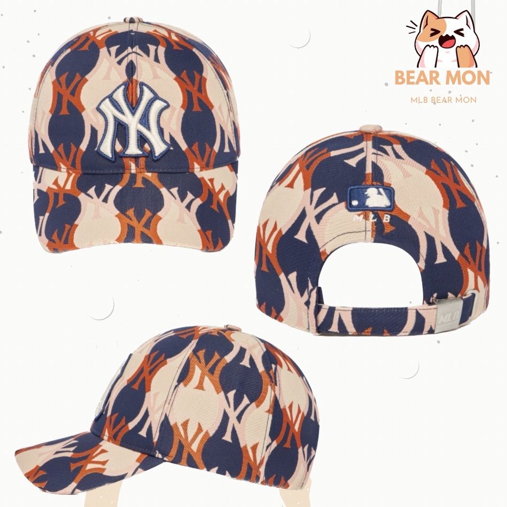 Mũ Bóng Chày MLB Argyle Monogram Structure Ball Cap New York Yankees 3 ...