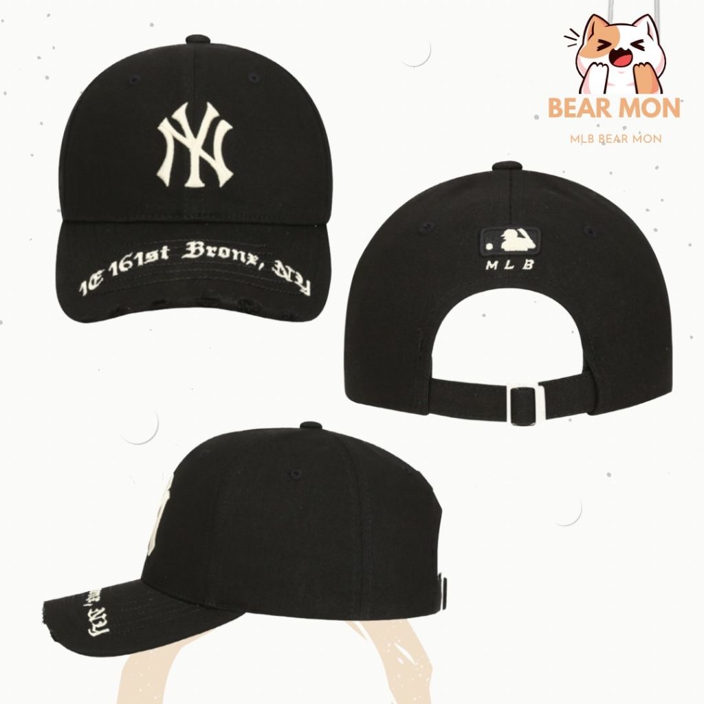 Mũ Lưỡi Trai mlb Gothic Address Structure Ball Cap New York Yankees 3A ...