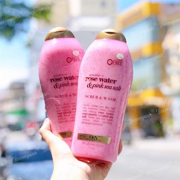 Sữa Tắm Tẩy TBC Ogx Scrub & Wash 577mlTắm Tẩy Tế Bào Chết Ogx Rose ...