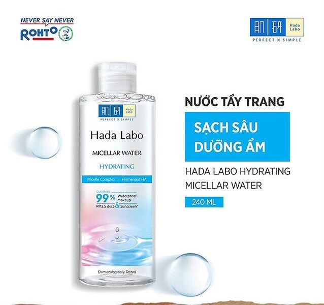 #HYDRATING - TẨY TRANG HADA LABO ROHTO MICELLAR WATER 240ML (NK) (DATE ...