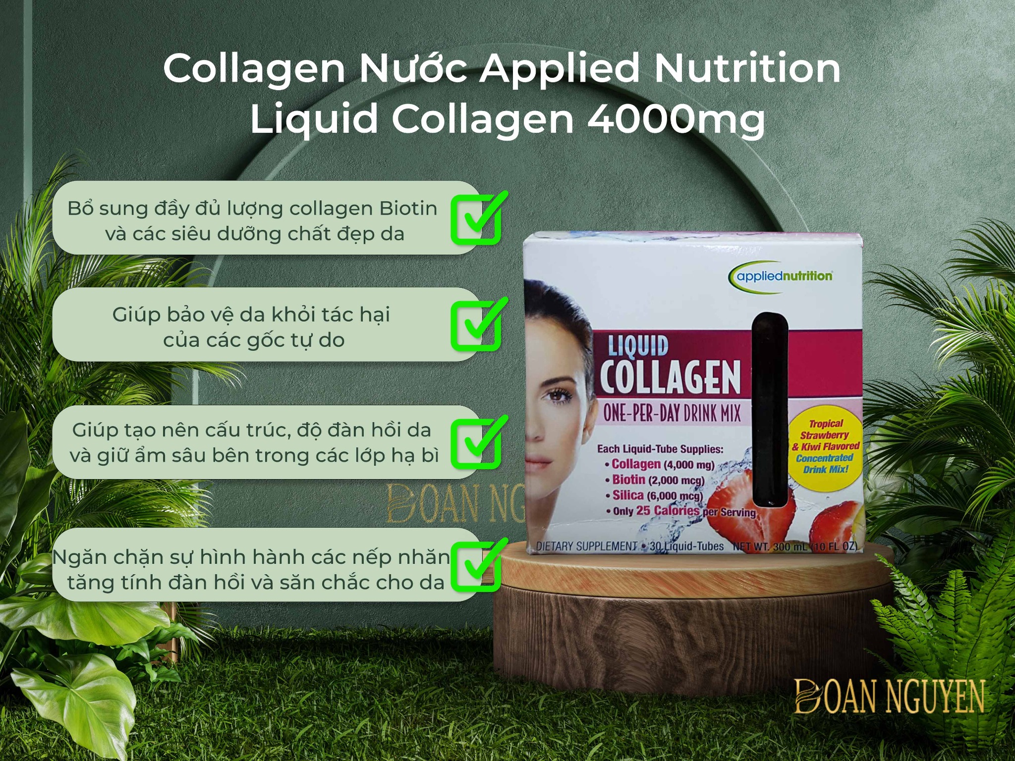 Collagen Nước Applied Nutrition Liquid Collagen 4000mg 30 tuýp của ...