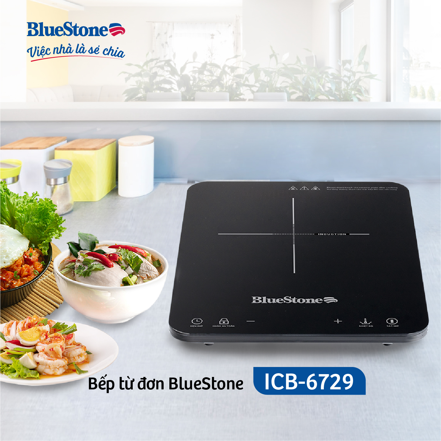 Bếp Từ Đơn BlueStone ICB-6729 2000W – BlueStone Việt Nam