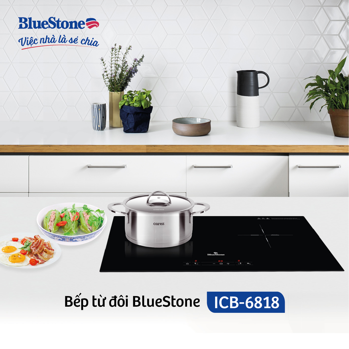 Bếp Từ Đôi BlueStone ICB-6818 4000W – BlueStone Việt Nam