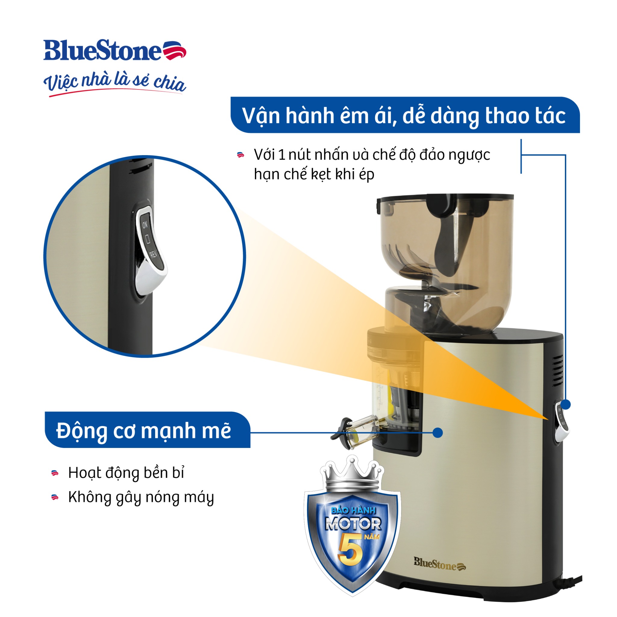 Máy Ép Chậm BlueStone SJB-6578