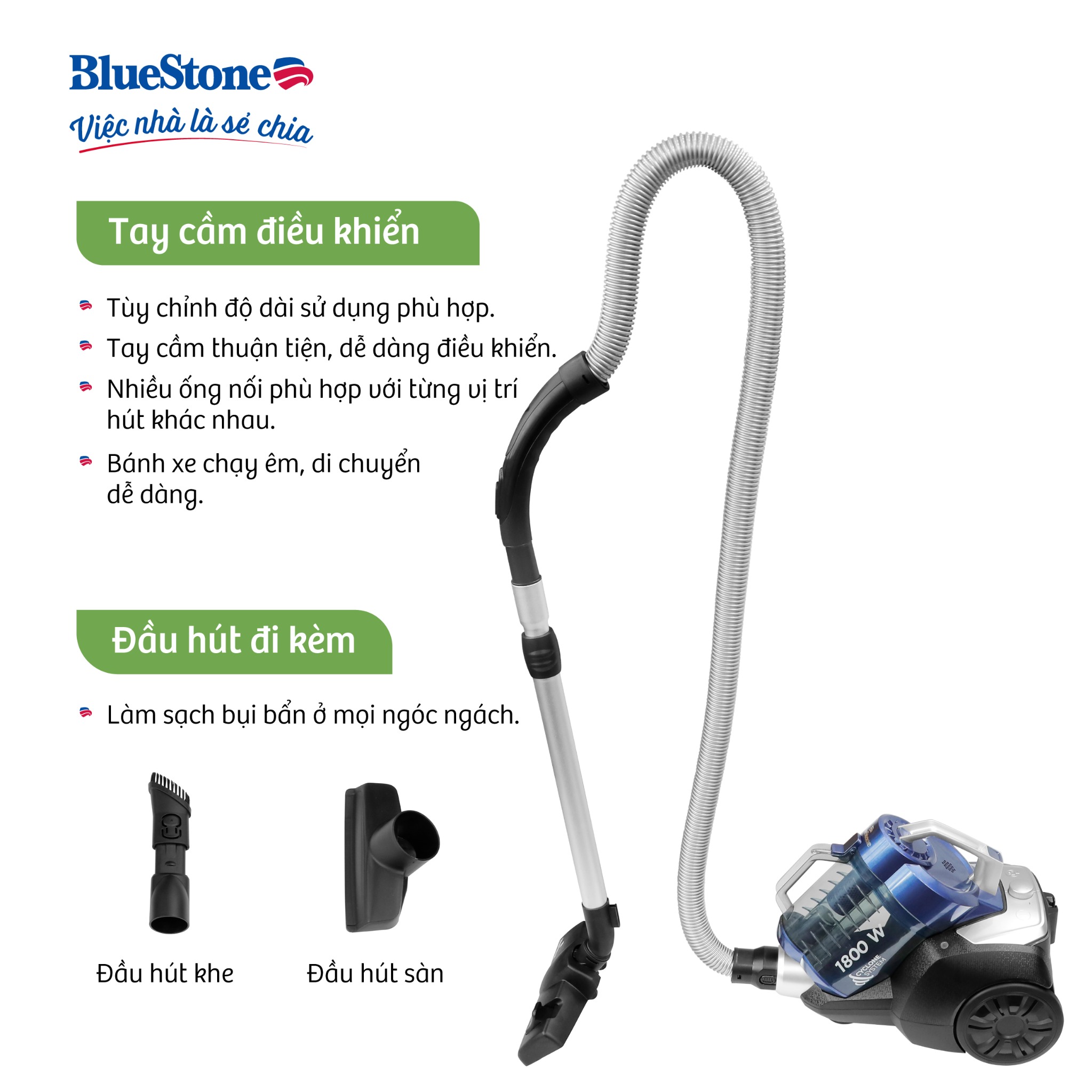 Máy Hút Bụi BlueStone VCB-8068 – BlueStone Việt Nam