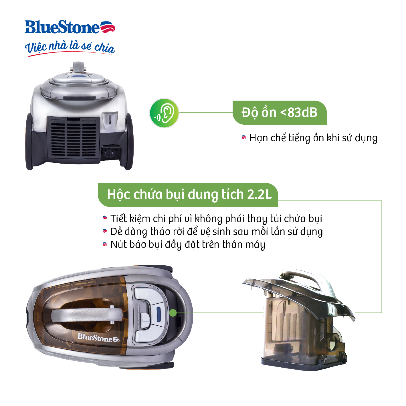 Máy Hút Bụi BlueStone VCB-8067 – BlueStone Việt Nam