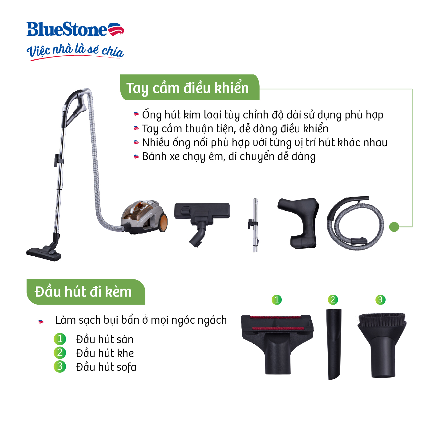 Máy Hút Bụi BlueStone VCB-8067 – BlueStone Việt Nam