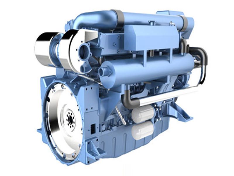 Weichai Wd10 Loạt Wd10c300-21 300hp Động Cơ Hàng Hải Với Trước 300 Hộp ...