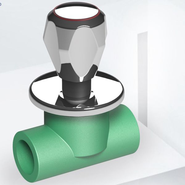 Van Xả Ppr Mạ Crôm Xanh Dn20 Dn25 Dn32 - Buy Ppr Stop Cock Valve,Ppr C ...