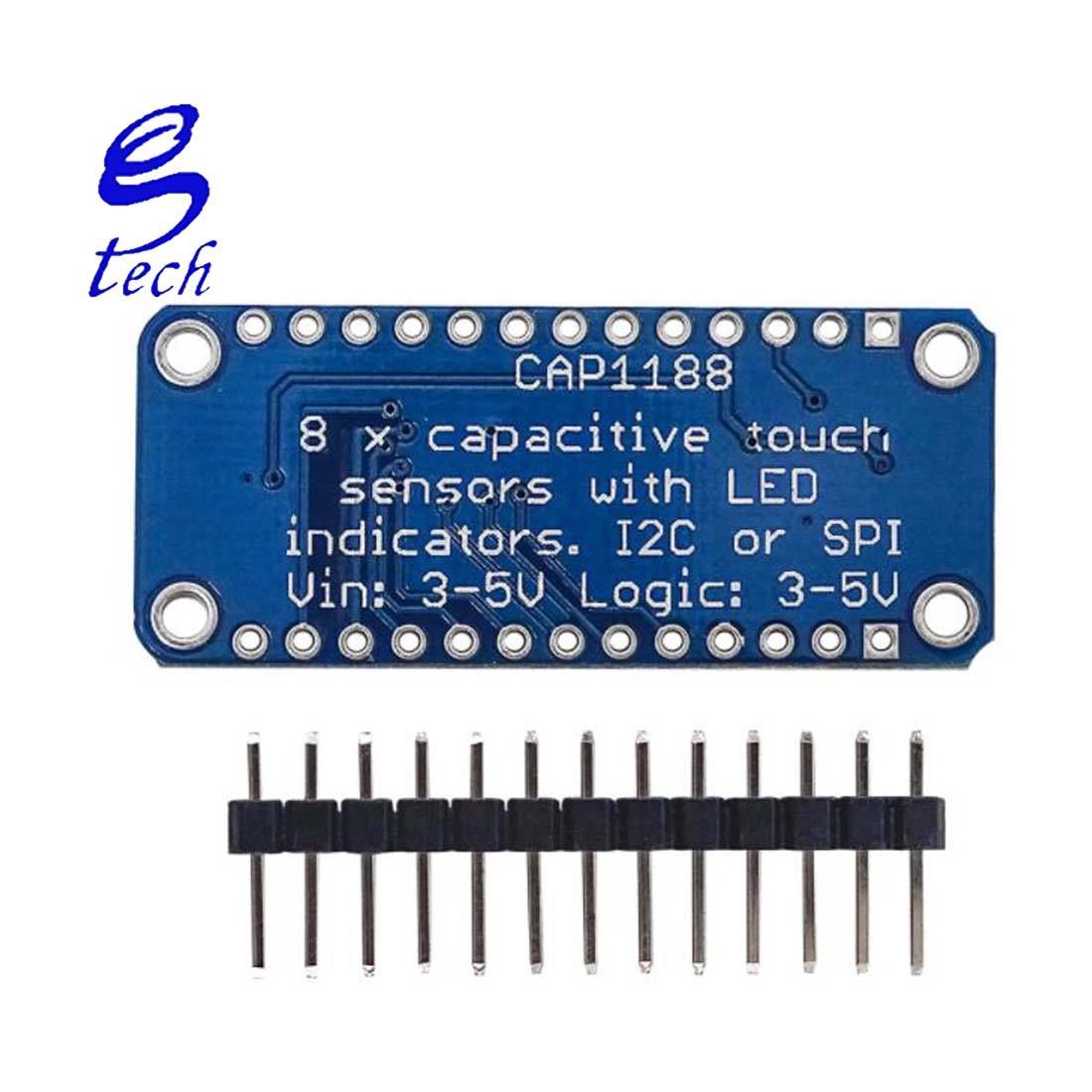 Cap1188 8 Mô-đun Cảm Biến Cảm Ứng Điện Dung Chính Spi I2c Captouch Led ...