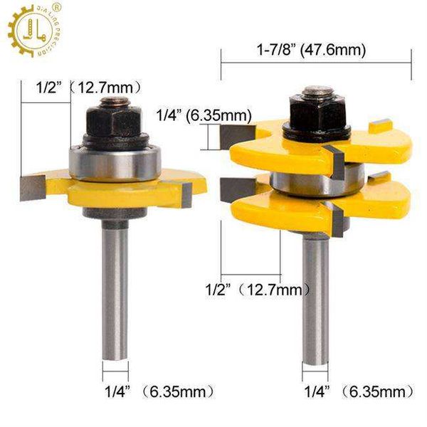 Dao Phay Gỗ Thân 6.35mm Bộ Rãnh Lưỡi 3 Răng Lưỡi Dao Phay Sàn Mũi Dao ...