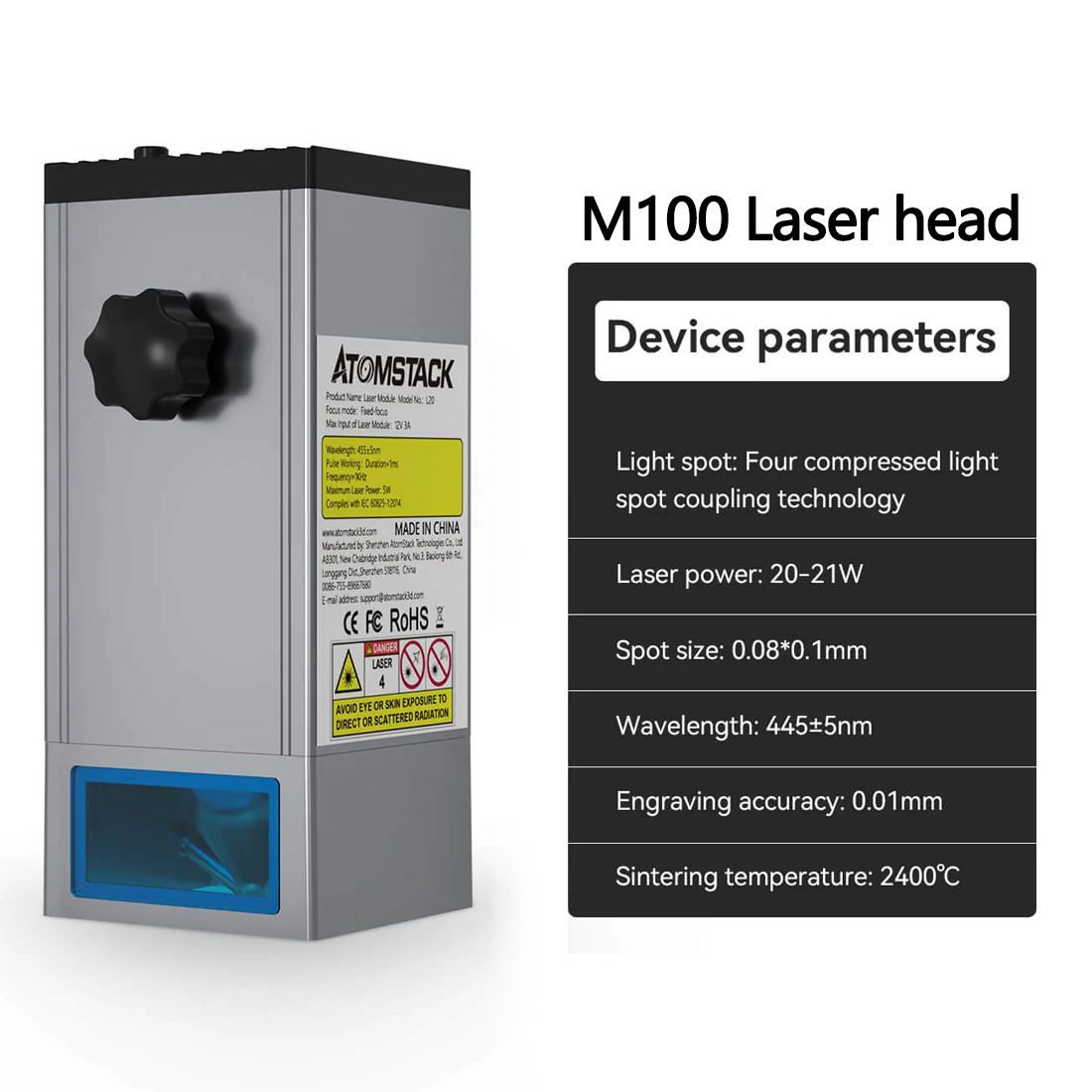 Atomstack Mô-đun Laser M100 130w M50 50w R30 Phụ Kiện Đầu Khắc Phụ Kiện ...