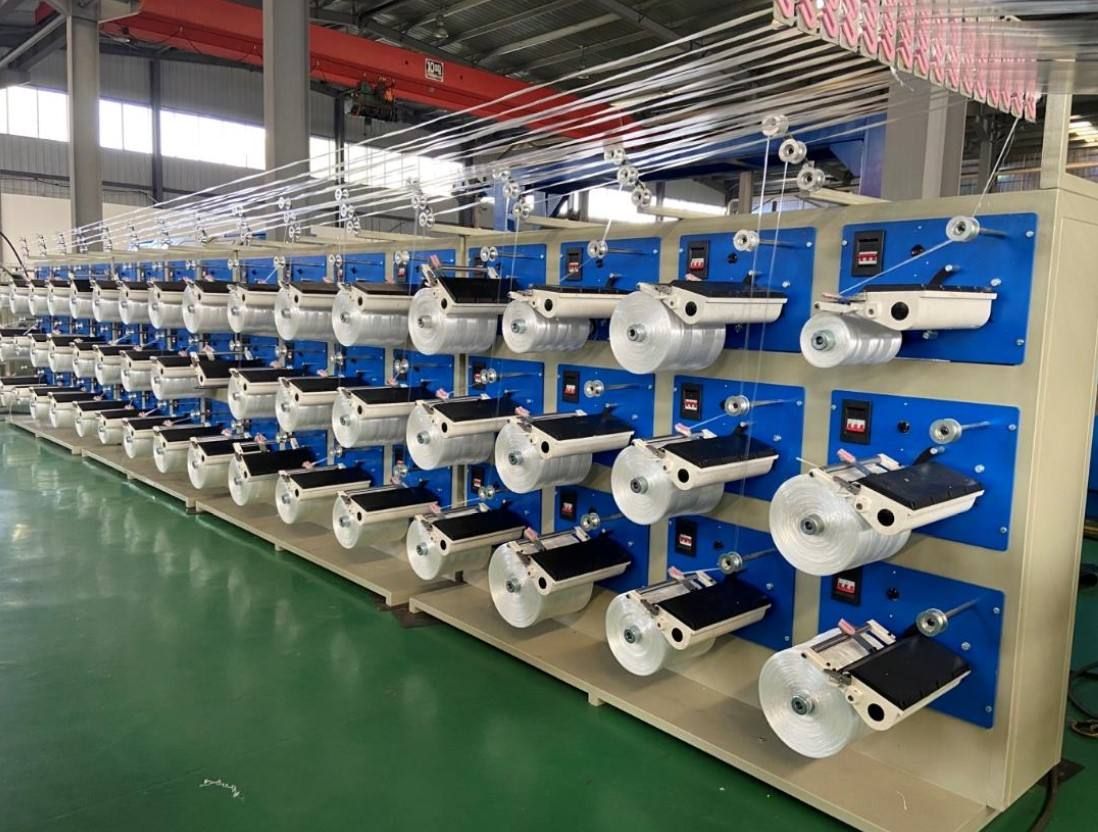 Pp Split Film Raffia Chuỗi Sợi Sợi Làm Thiết Bị Đùn Dây Chuyền Sản Xuấ ...