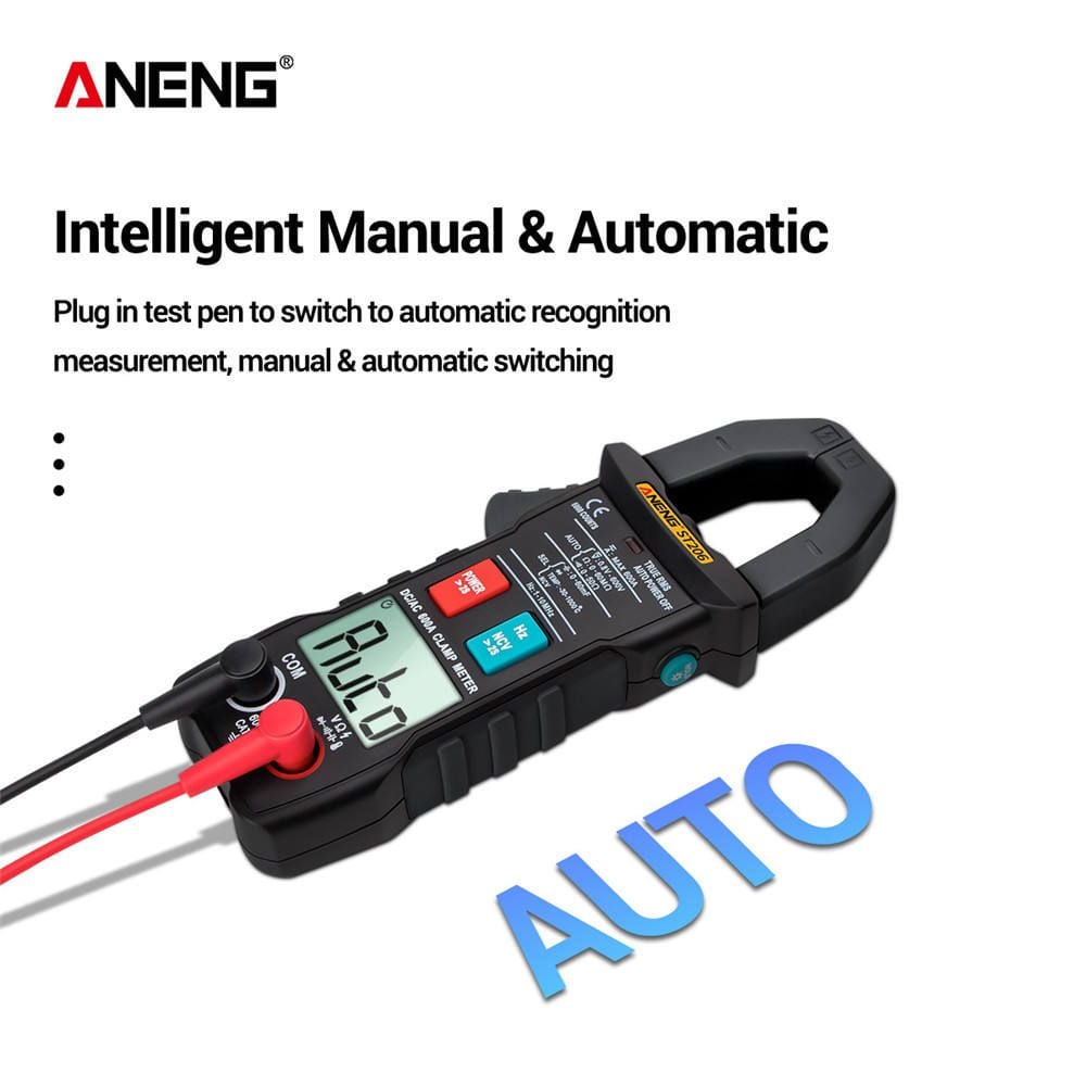 Aneng St206 Kỹ Thuật Số Clamp Meter Multimeter 6000 Counts True Rms Am ...