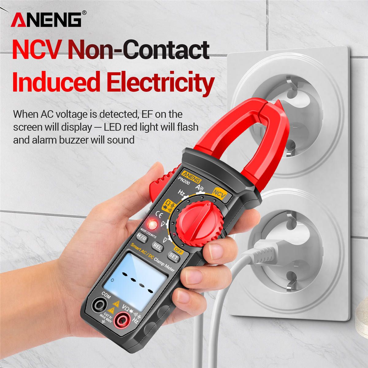 Aneng Đồng Hồ Kẹp Kỹ Thuật Số Pn200 Đồng Hồ Vạn Năng Dc/ac 600a Hiện T ...