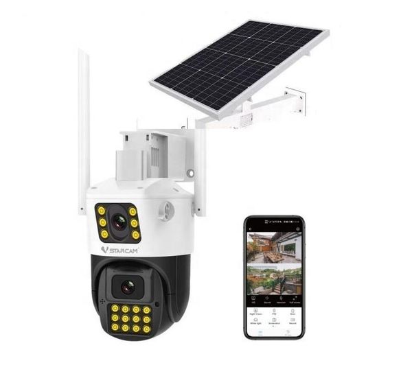 Vstarcam Camera Ip Năng Lượng Mặt Trời Wifi Thông Minh Mới Cs663dr Đèn ...