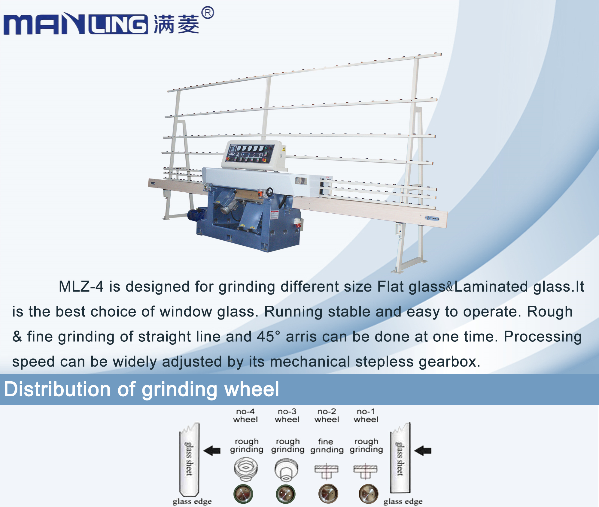 Máy Mài Viền Kính 4 Bánh Thẳng Dễ Vận Hành - Buy Simple Glass Edging ...