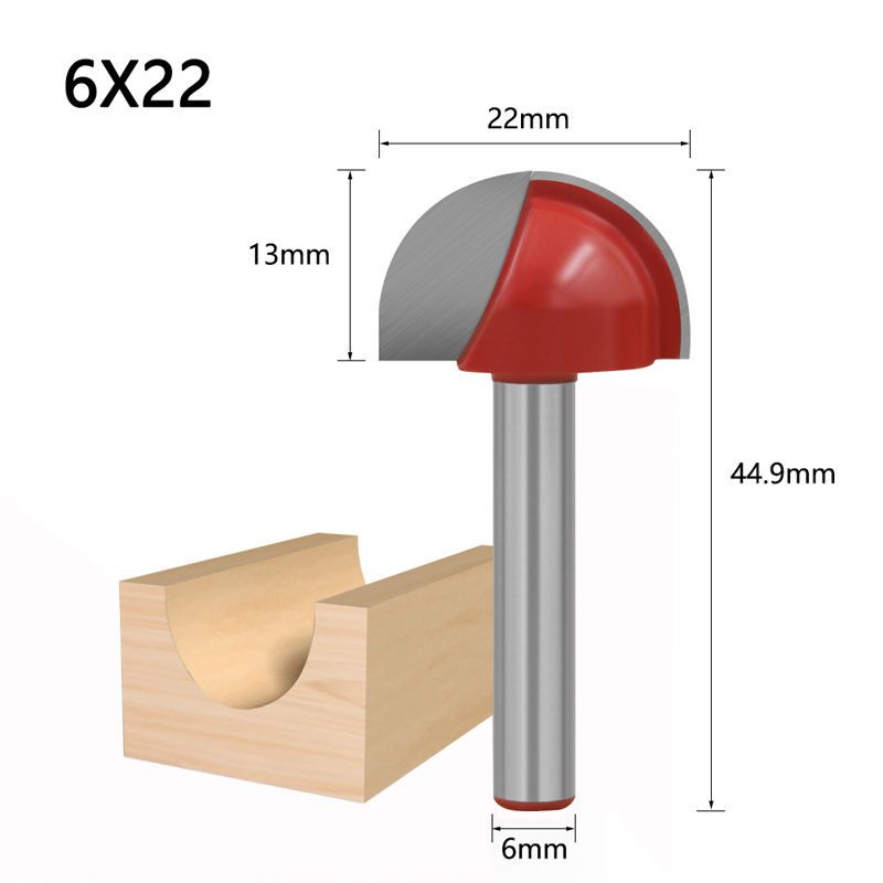 6mm Chân 4pcs Thiết Lập Bóng Mũi Cuối Nhà Máy Vòng Mũi Cove Cnc Phay B ...