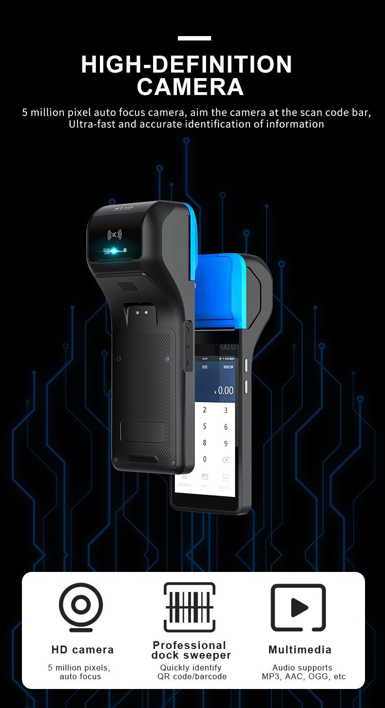 Mht-m2 Android Cảm Ứng Di Động Pos Hệ Thống Máy Cầm Tay Nfc Pos Thiết ...