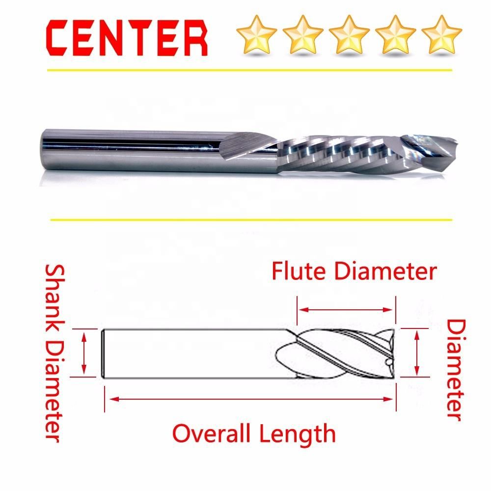 Dao Phay Cnc Carbide Máy Phay Đầu Sáo Đơn Cho Gỗ - Buy Single-edged Kn ...