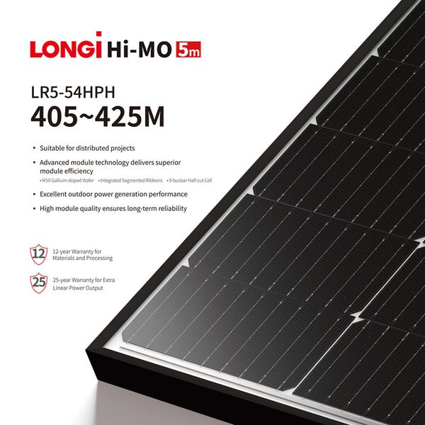 Longi Hi-mo 5 Lr5-54hph 410m 415m 420m 425m 182 Năng Lượng Mặt Trời Di ...