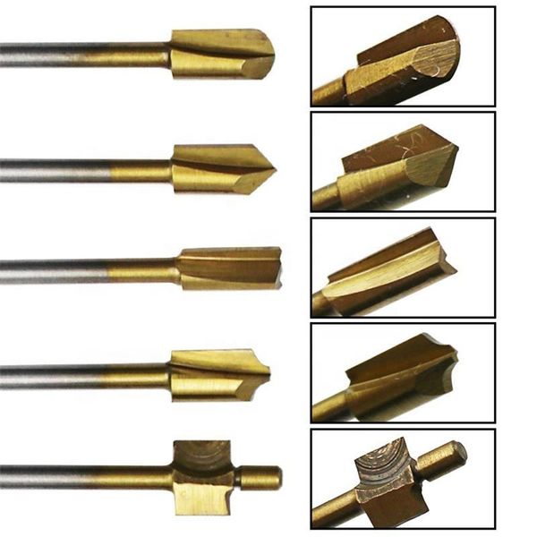 Bộ 10 Chiếc Mũi Dao Phay Titan Hss 3mm Dao Phay Gỗ Phù Hợp Với Dụng Cụ ...