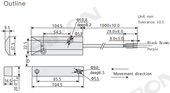 Siron K090-1-d An Ninh Báo Động Kim Loại Cửa Sổ Cửa Từ Liên Hệ Với Chu – Công Xưởng Máy - Vật Tư ...