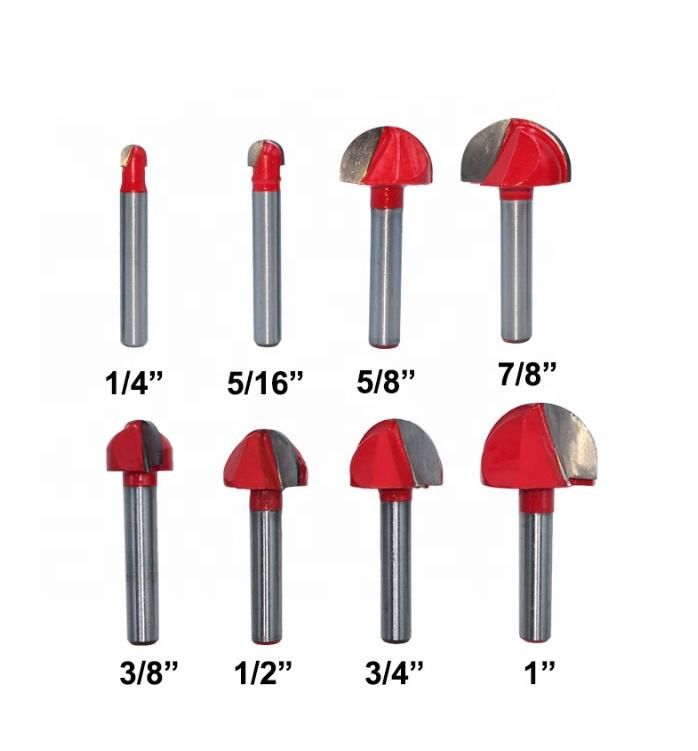 Mũi Dao Phay Gỗ Dụng Cụ Cắt Phay Cnc Cửa 1/4 Bộ Mũi Dao Phay 1/2 Mũi D ...