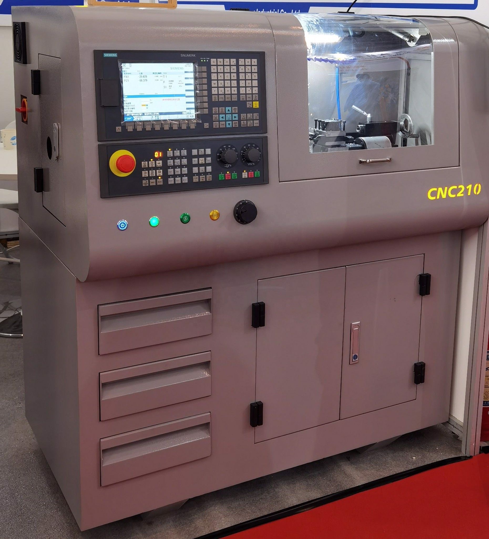 Cnc210 Cnc Mini Kim Loại Quay Lathe Máy Công Cụ Torno De Ngang Mechani ...