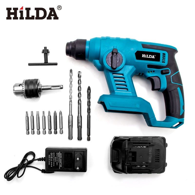 21v 22mm Sds-plus Điện Không Chổi Than Cordless Rotary Hammer Hilda Po ...