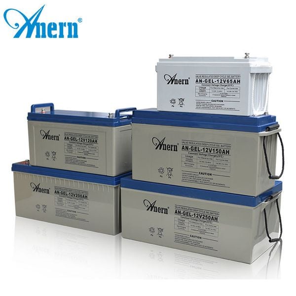 Anern Pin Dự Trữ Năng Lượng 50ah 100ah 200ah 250ah Pin Axit Chì Gel Nă ...