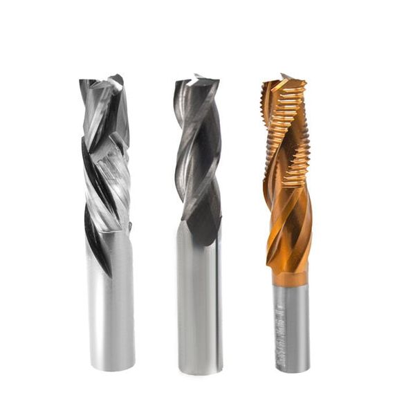 Phay Cắt Đồ Gỗ Lên & Xuống Cắt 2 Và 3 Sáo Xoắn Ốc Carbide Phay Công Cụ ...