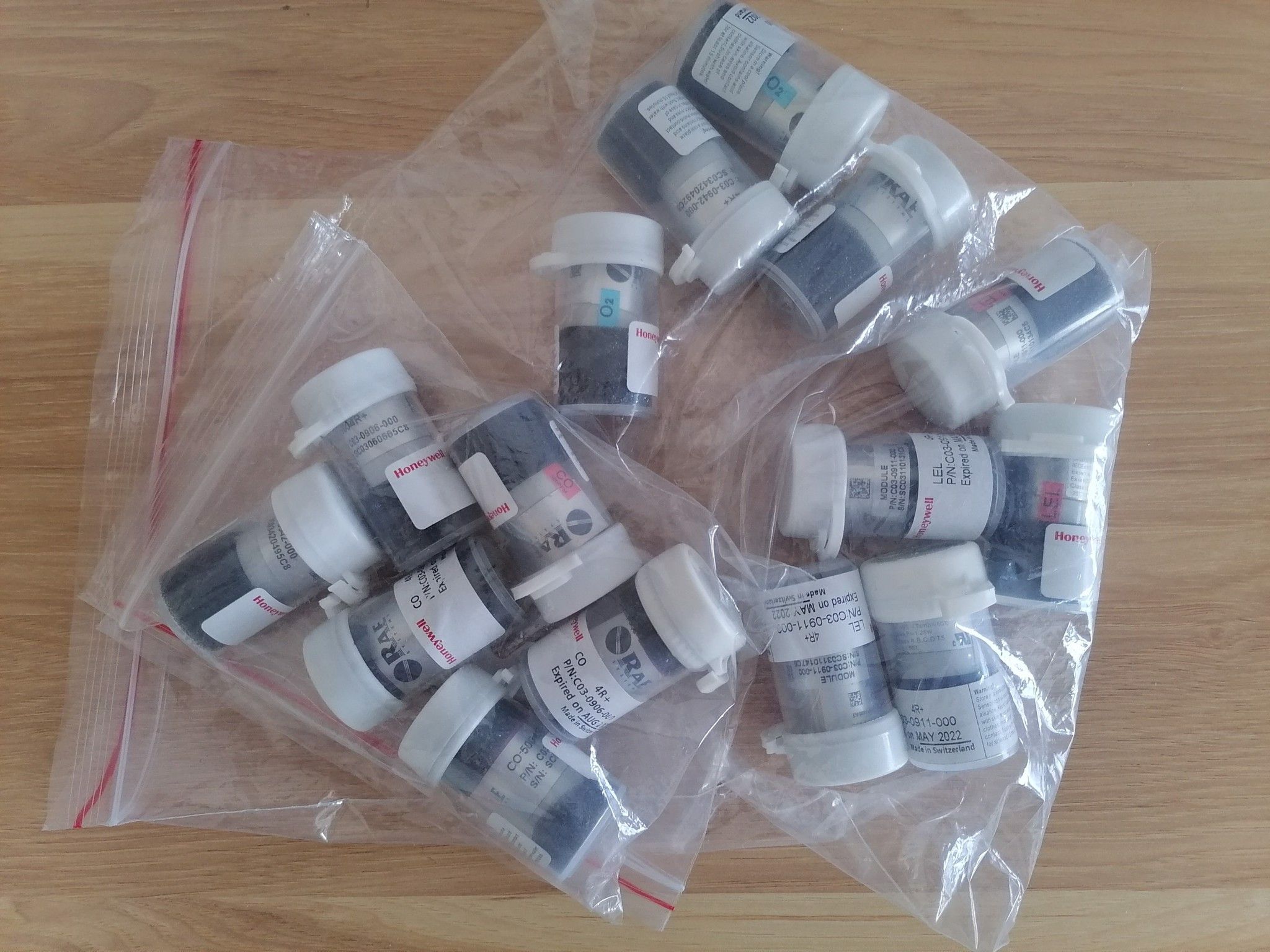 Honeywell Đa Rae Gas Detector Cảm Biến O2 C03-0942-000 Co-500 4r + C03 ...