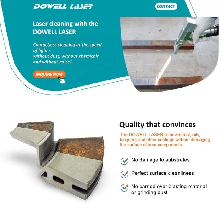 100 W 200w 500w Máy Làm Sạch Bằng Sợi Xung Máy Làm Sạch Bằng Laser Cầm – Công Xưởng Máy - Vật Tư ...