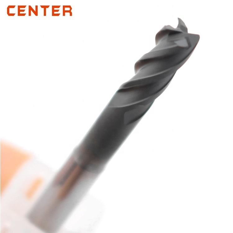 Hrc 55 4f Milling Cutter Solid Carbide Corner Radius End Mill R1*d4*50 ...