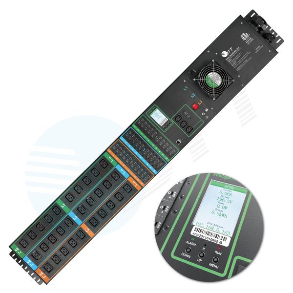 Oit Bộ Phân Phối Điện 3pha Giá Đỡ Pdu 160a 200a Máy Đo Ip Thông Minh P ...