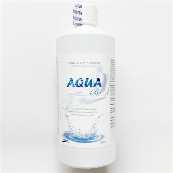Nước Ngâm Rửa Lens Cao Cấp AQUA B5 Contact Lens Solution 360ml