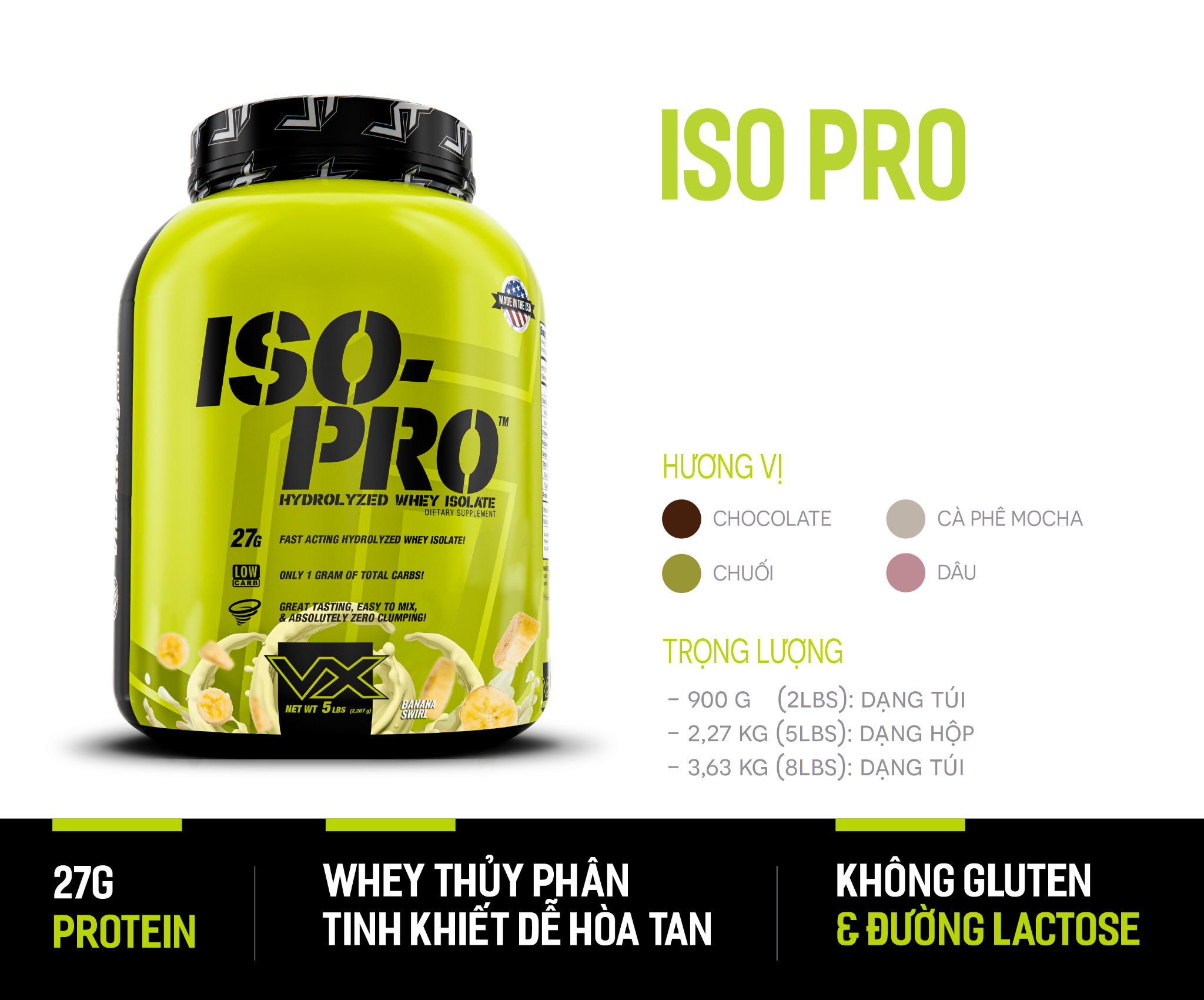 ISO PRO - Vị Chuối – mbnutrition