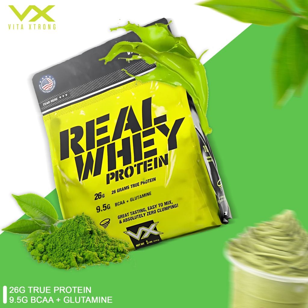 REAL WHEY PROTEIN - Vị Matcha – mbnutrition