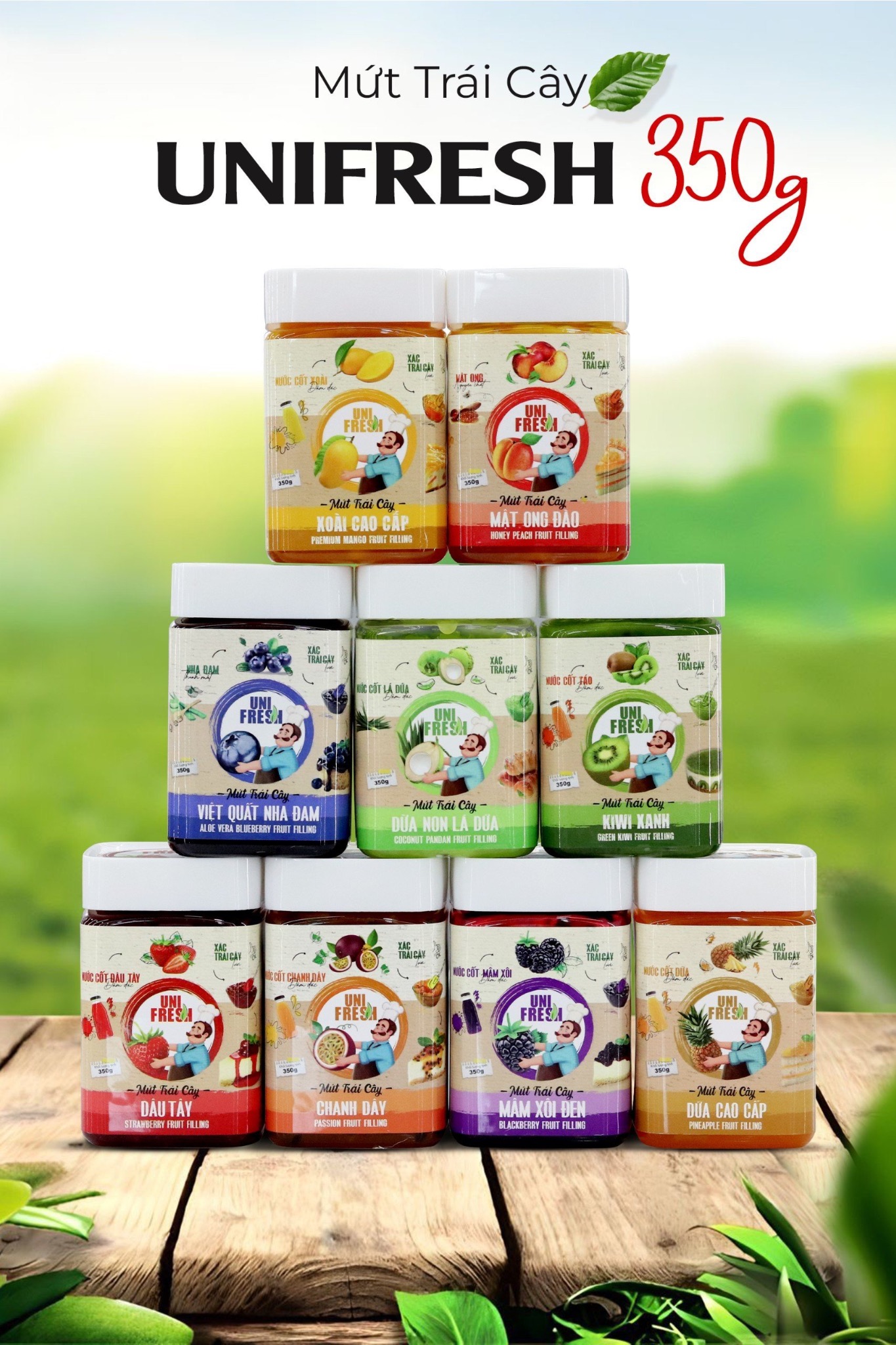 Mứt trái cây Unifresh 350g