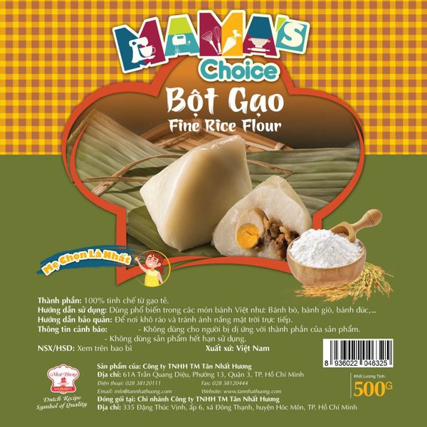 Bột gạo tẻ Mama's choice 500g