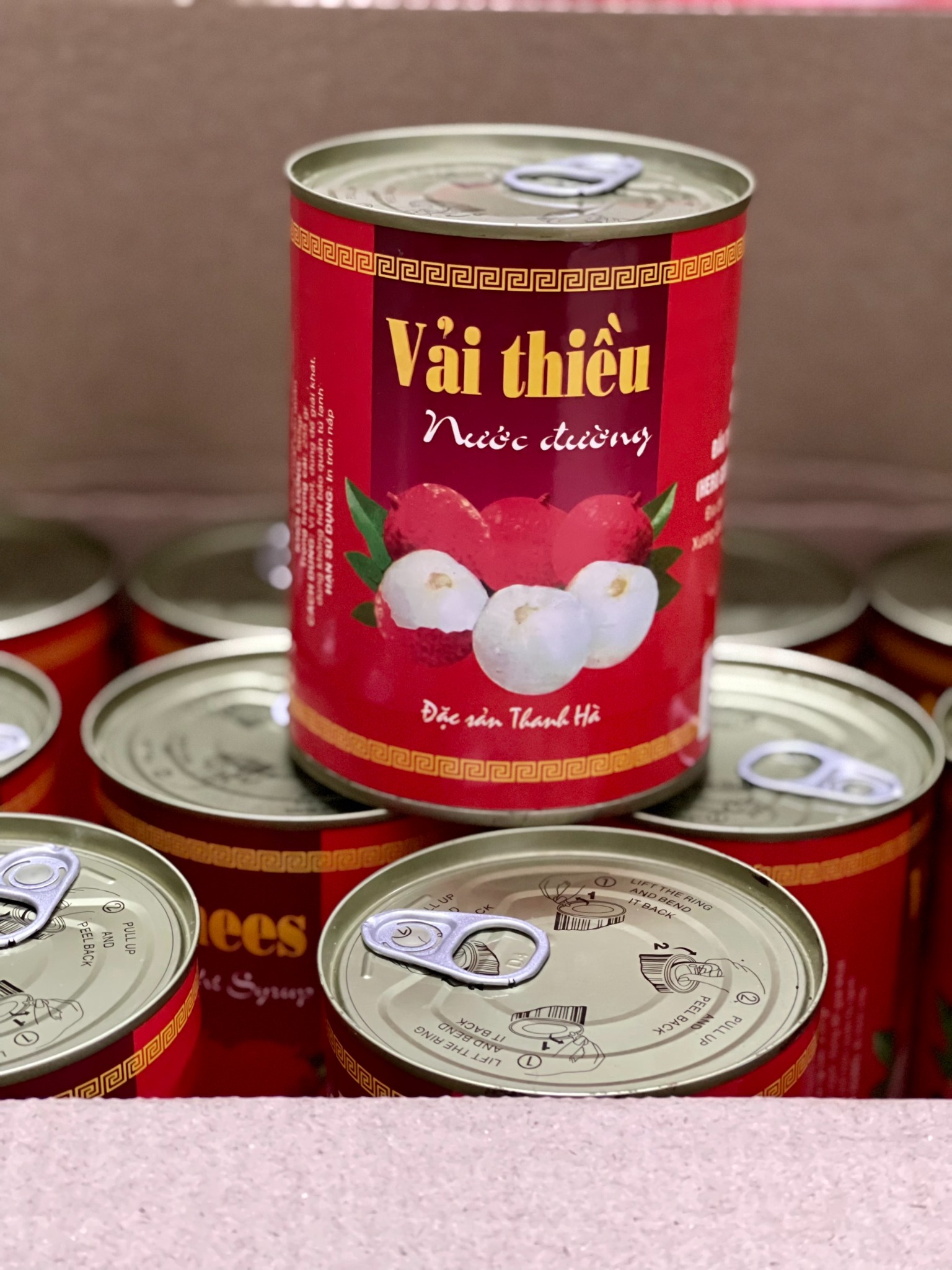 Vải thiều ngâm đường Thanh Hà 565g