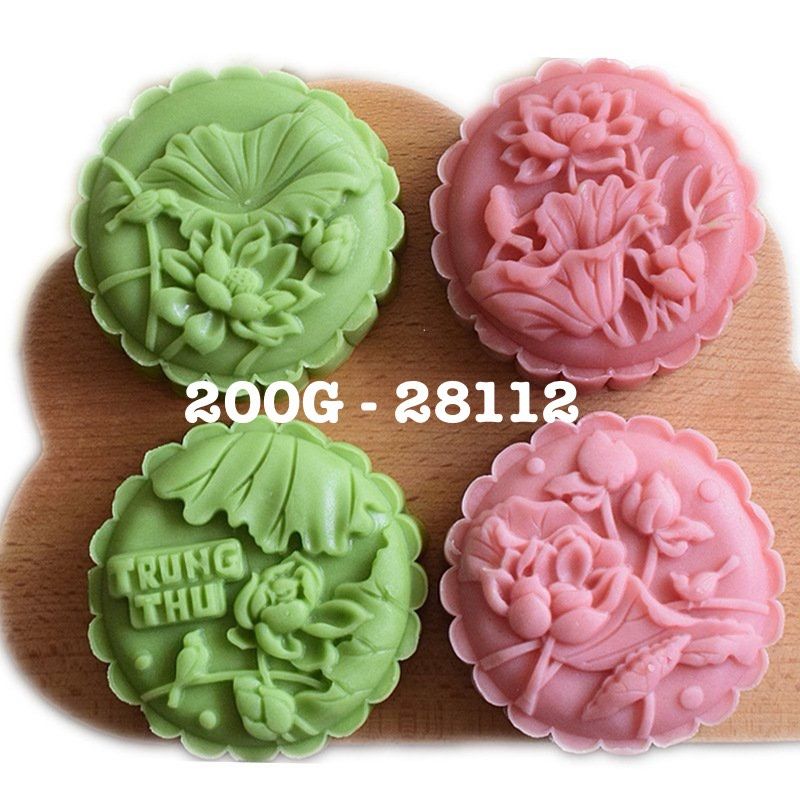 Khuôn trung thu lò xo Hoa Sen 150g/200g
