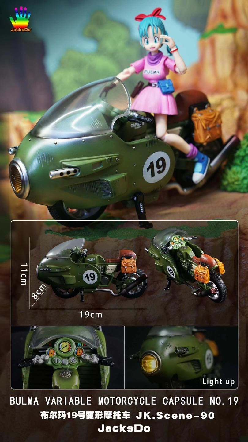 Mô hình JacksDo Studio - Bulma Motorcycle capsule – Flash Resin Shop