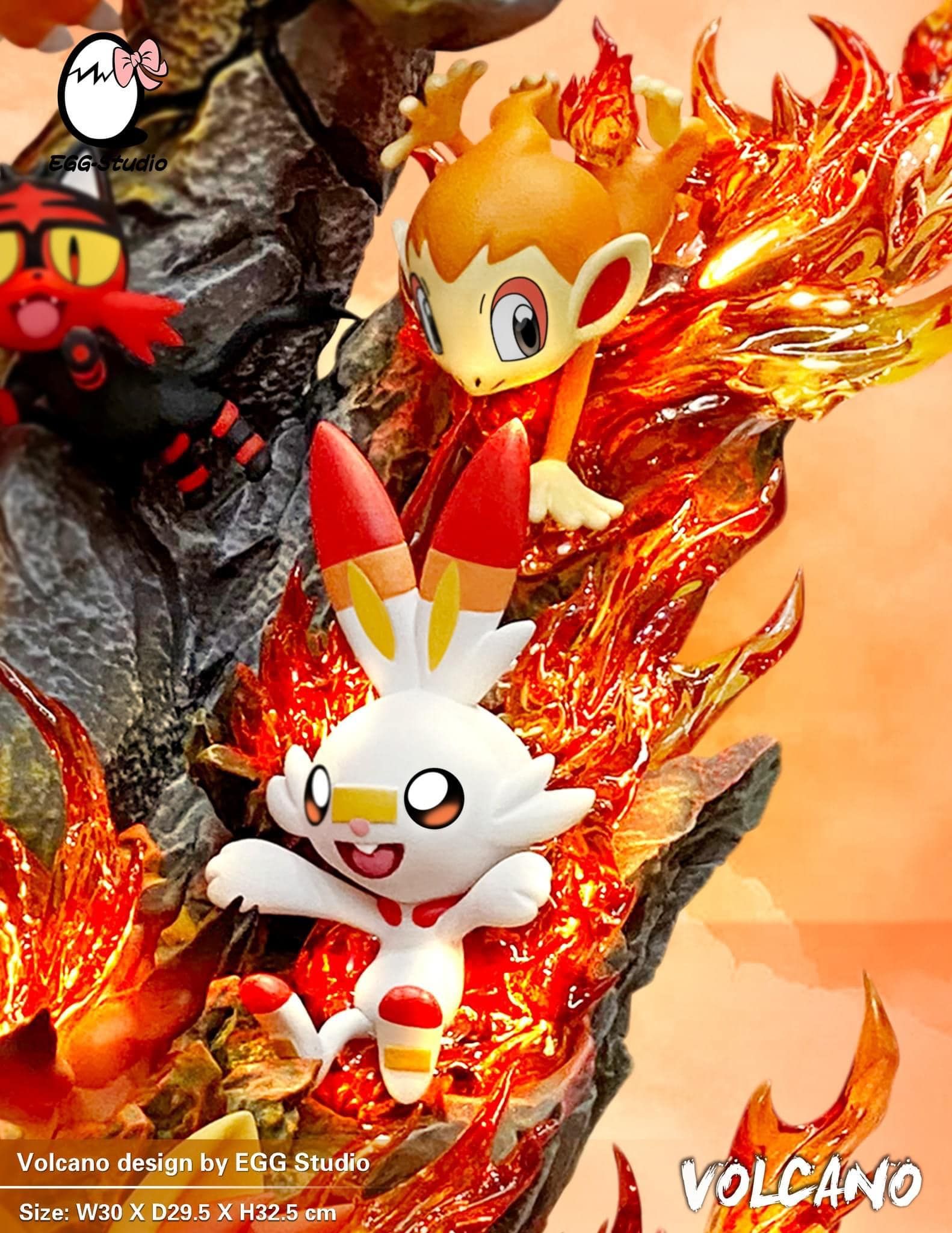 Volcano Family Chalizard Pokemon - Egg Studio – Flash Resin Shop